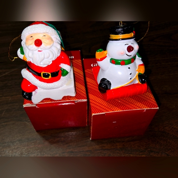 Avon | Holiday | Vintage Avon Santa And Snowman Light Up Musical ...